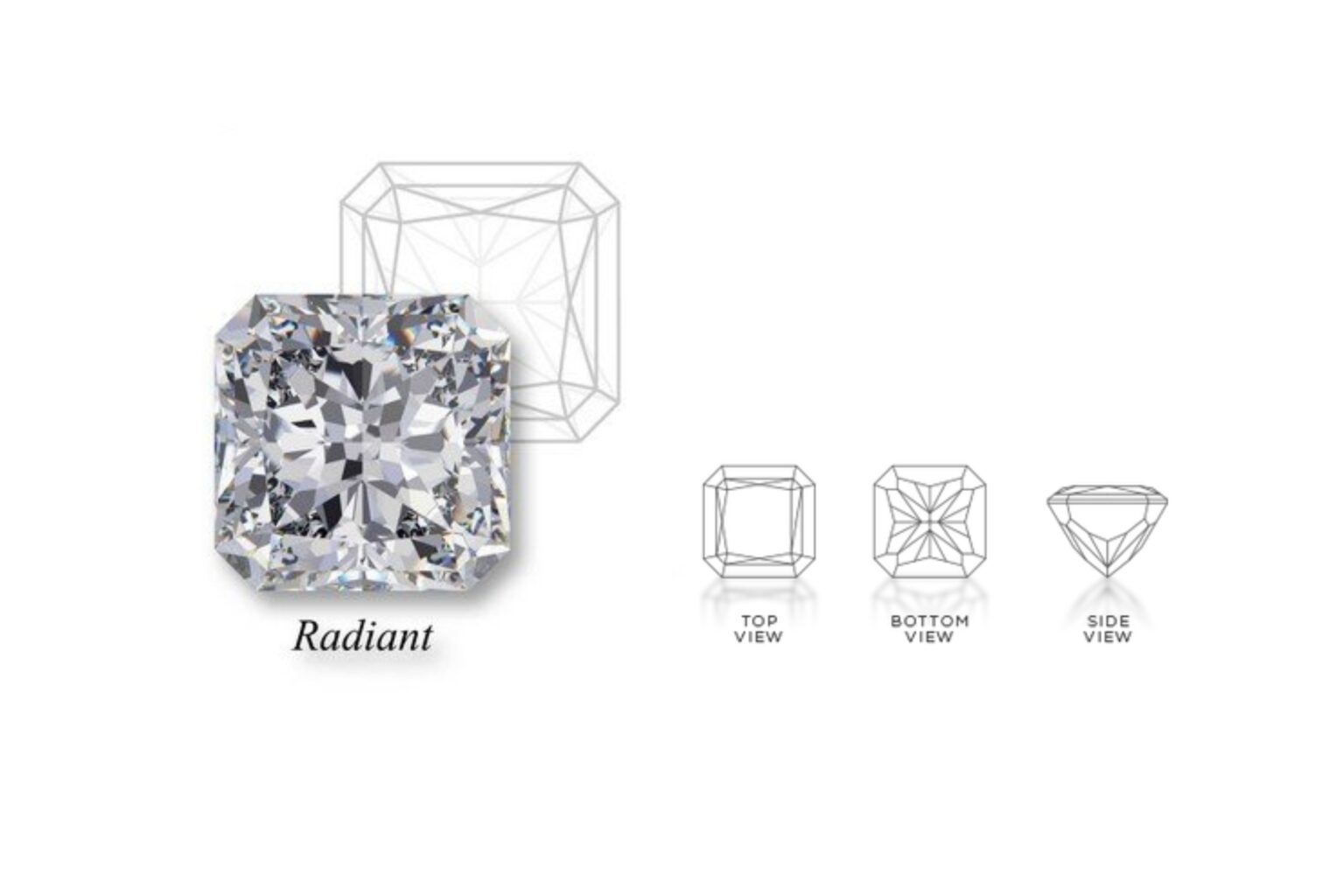 All About Square Radiant Cut Diamond: What You Should Know