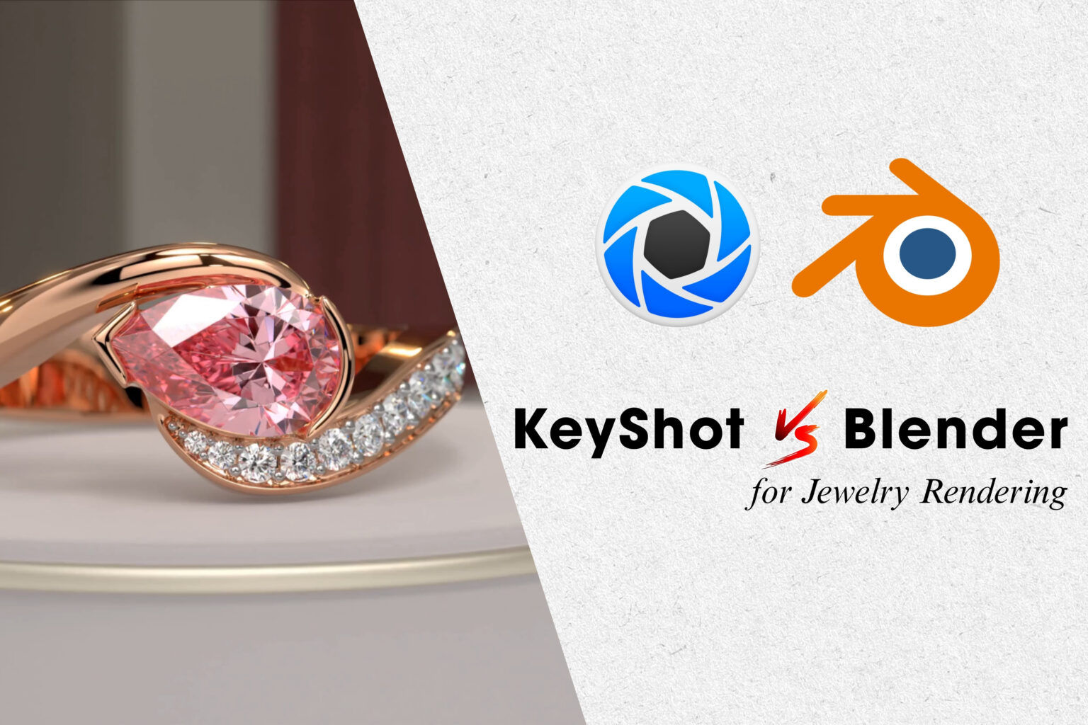 The Best Choice: Jewelry Rendering with KeyShot vs Blender